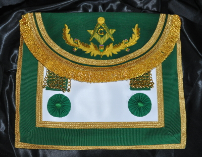 Craft Master Masons Apron - Thistle Green (Scottish) [SCR903] - £66.00 ...