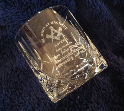 Engraved Whisky Glasses [GEN010] - £50.00 : Southern Regalia, Masonic ...