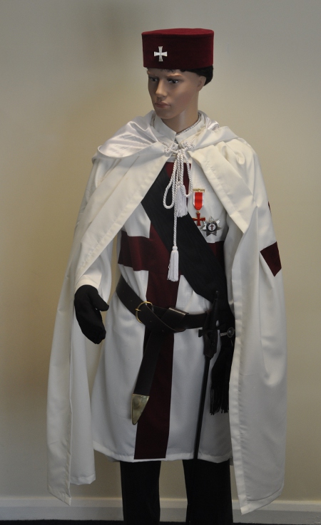 Masonic Knights Templar Regalia, Mantles, Tunics, Swords, Equipment