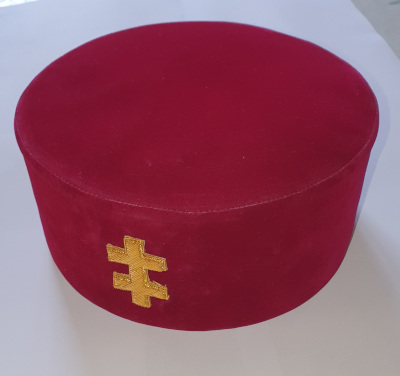 Knights Templar - Great Seneschal - Maroon Cap & Badge [KT042M] - £65. ...