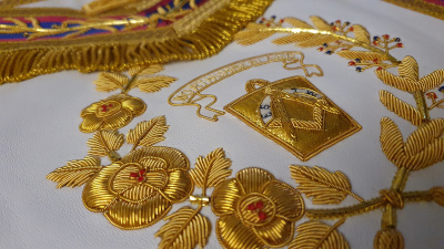 Mark Provincial / District Grand Master Full Dress Apron [MM031PGM] - £ ...