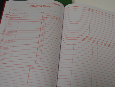 Royal Arch Attendance Register [RAATTEND] - £78.00 : Southern Regalia ...